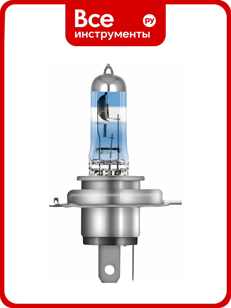 Автолампа Osram H4, 60/55, P43t+200%, NIGHT BREAKER 200, 4050 К, 12 В 64193NB200 галогенновая автолампа ночного усиления