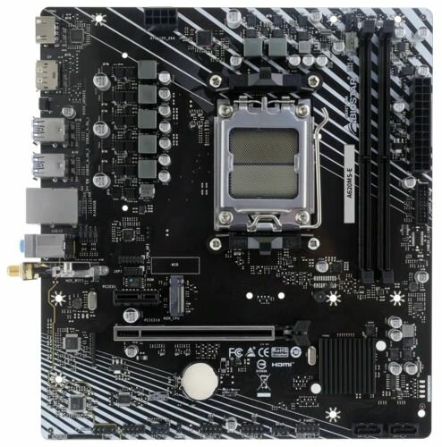 Материнская плата Biostar A620MS-E - AM5, AMD A620A, 2xDDR5-5600 МГц, 1xPCI-Ex16, 1xM.2, Micro-ATX