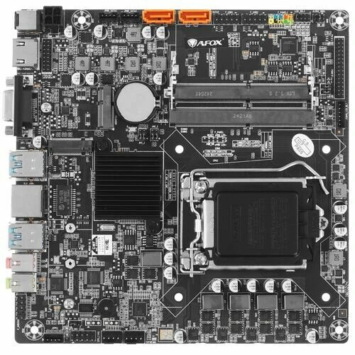 Материнская плата AFOX AFH510-MI-V2 - LGA 1200, Intel H510, 2xDDR4-2133 МГц, 1xM.2, Mini-ITX