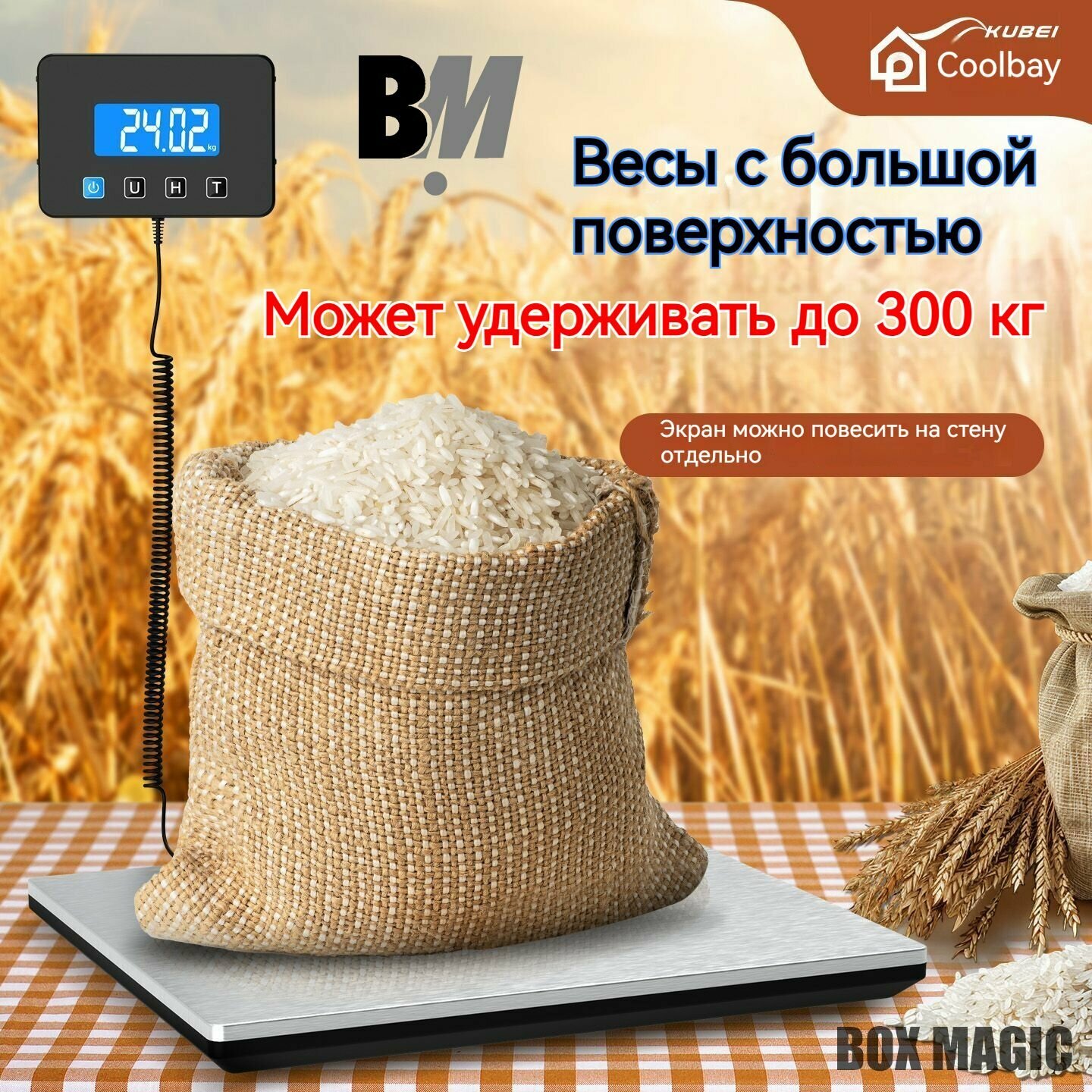 Точные почтовые весы 300 кг из нержавеющей стали с дисплеем и функцией тары