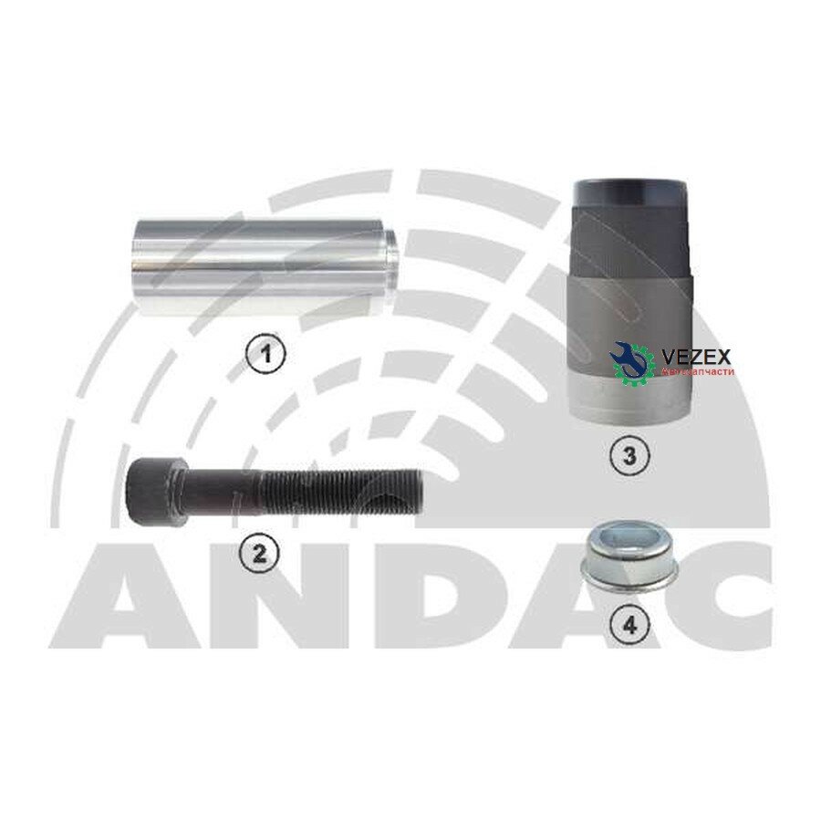 ANDAC 081010215 Ремкомплект тормозного суппорта