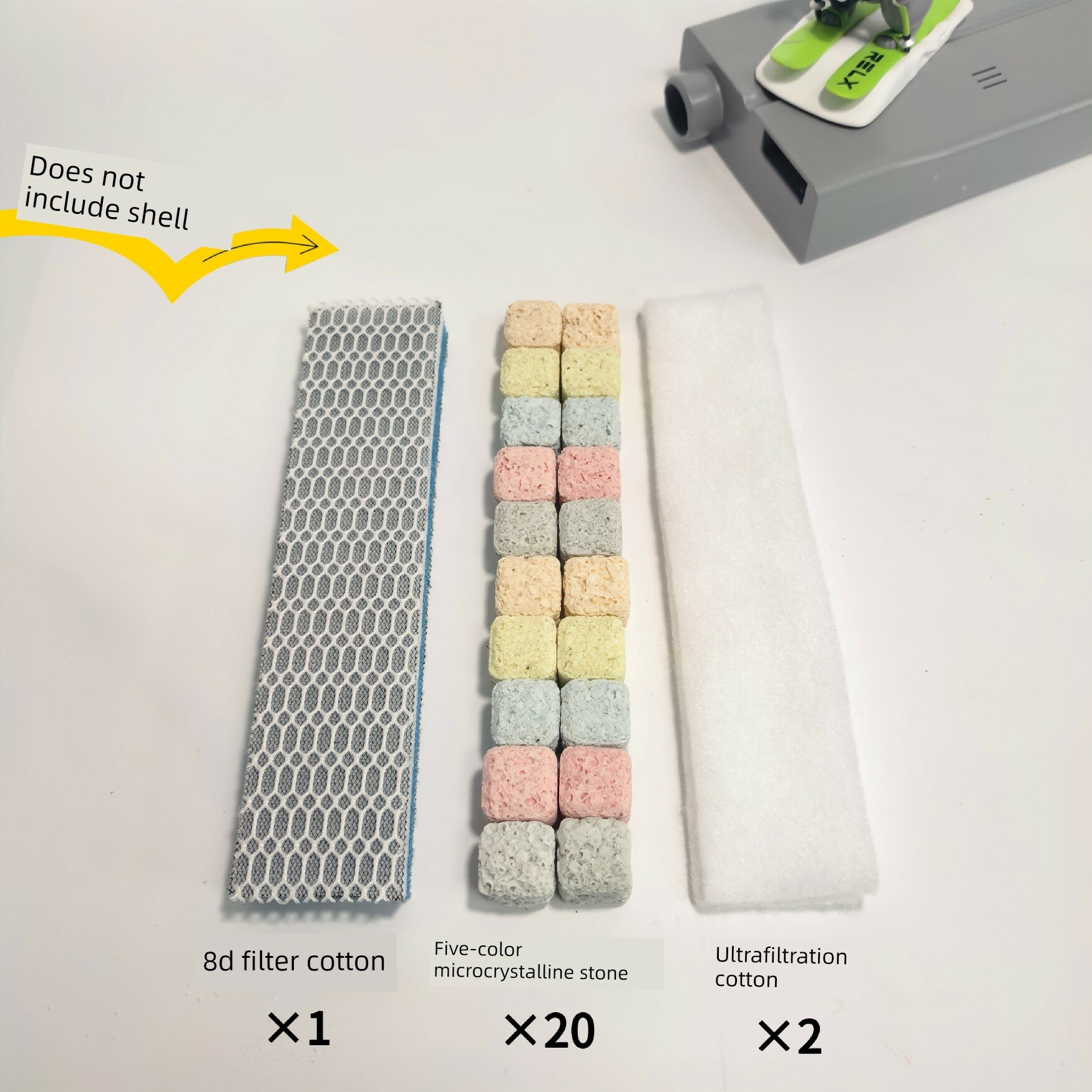 Комплект замены фильтрующих материалов Xiaomi Mi Модель 2 для настольного аквариума, включает 3 блока спонжа для
