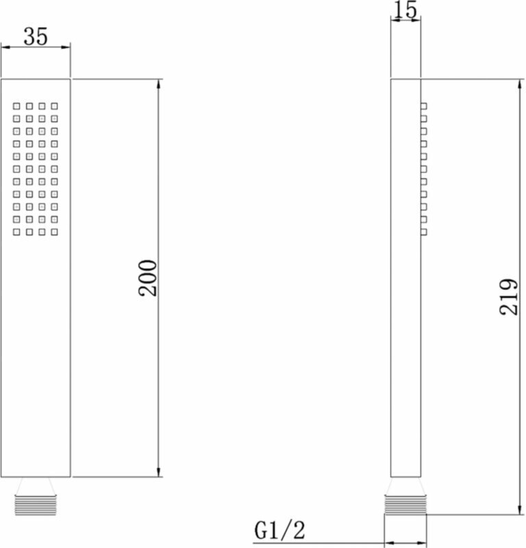 Душевая лейка Abber AF0050G золото матовое