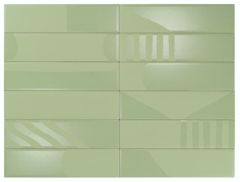 Плитка для пола керамогранит матовый Rivera Mist Green Decocer 300х75/8, упаковка 44 шт. / 1 кв. м