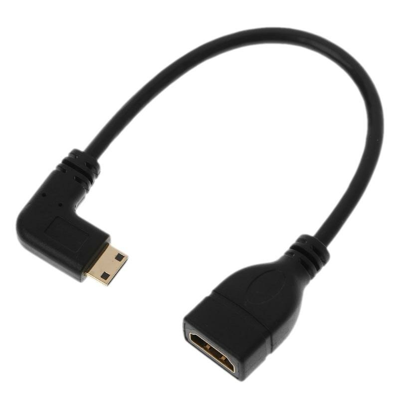 Угловой мини-USB-разъём под HDMI, Согните вправо