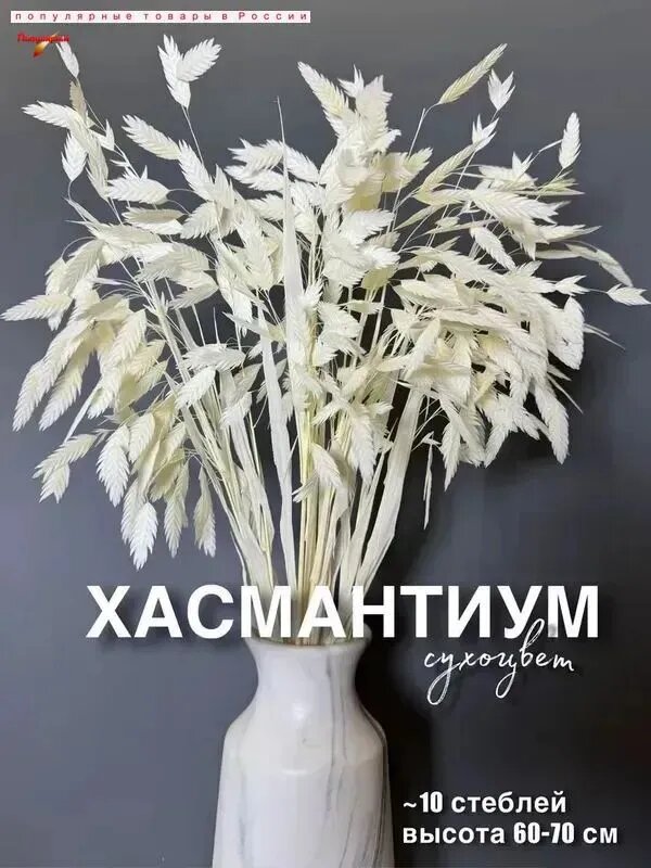 Стабилизированные цветы Тюльпан, 34 см, 5 шт