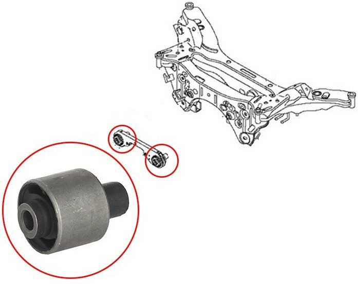 Сайлентблок редуктора SAT ST-55419-JD60C Nissan Qashqai 06-22 / X-Trail 13-22