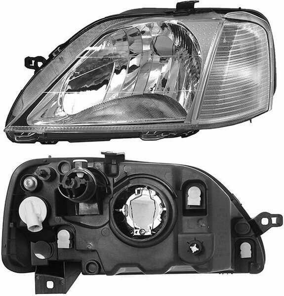 Фара SAT ST-551-1153L Renault Logan 04-09 слева/ Ручная регулировка