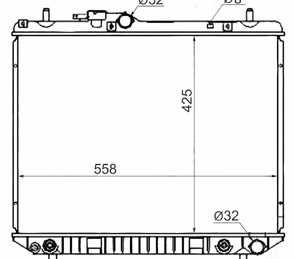Радиатор SAT DA0001 Daihatsu Terios 97-06 / Terios Kid 98-06