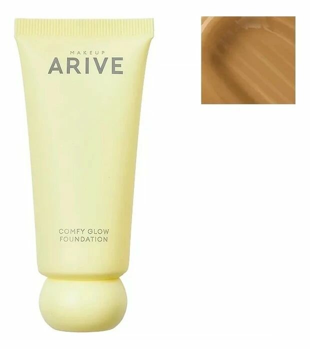Arive Makeup Сияющий тональный крем для лица Comfy Glow Foundation 30мл 03 Olive Yellow