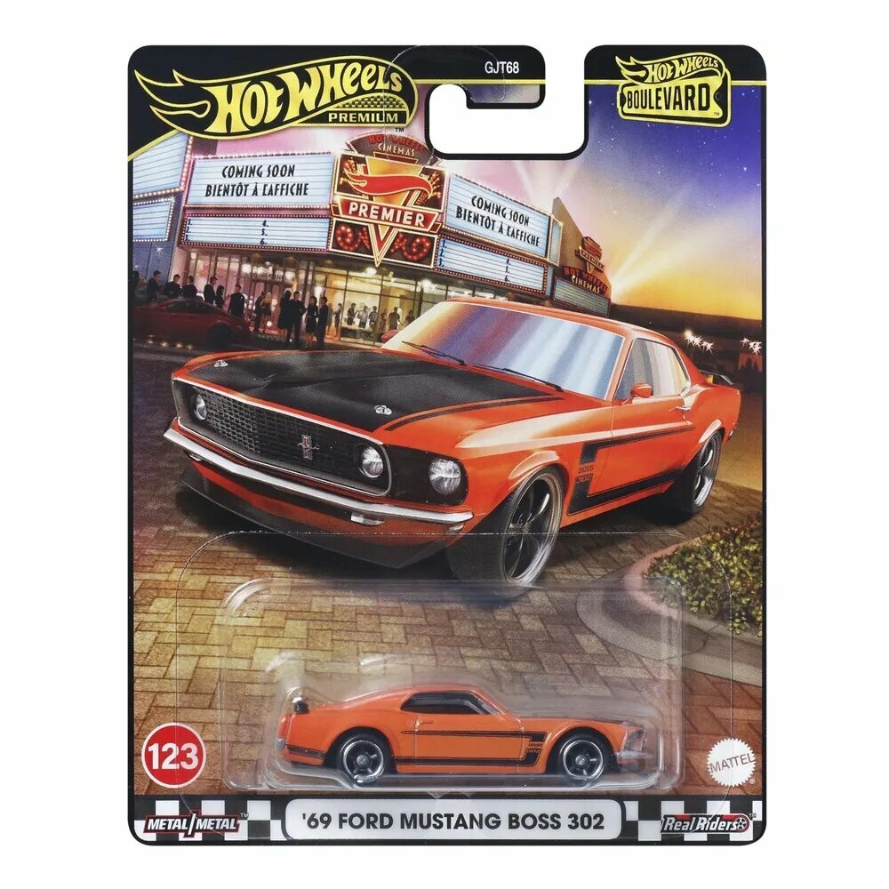 Машинка Mattel Hot Wheels Premium GJT68 69 Ford Mustang Boss 302