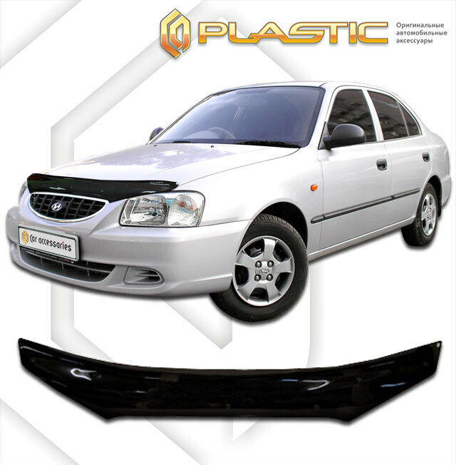 Дефлектор капота Hyundai Accent 1999-2008