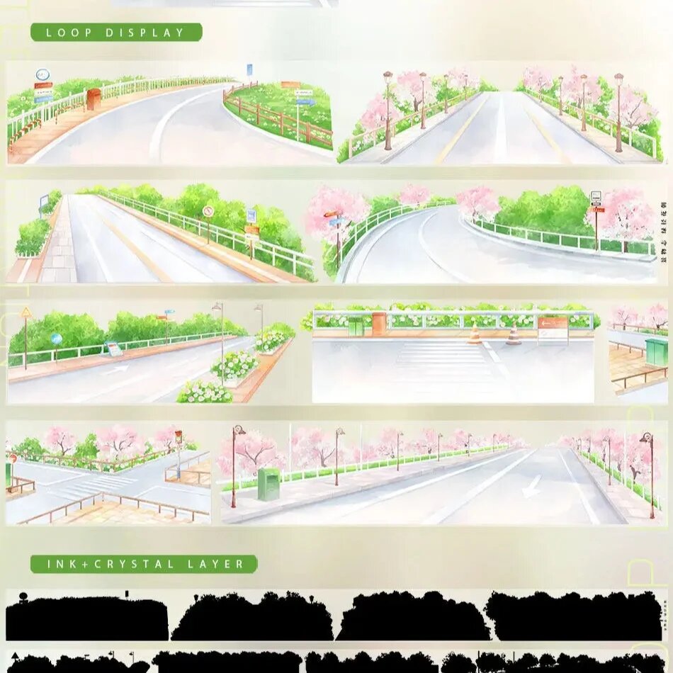 Клейкая лента Washi для декора окон с изображением кошек и собак 2loopsx6x150cm