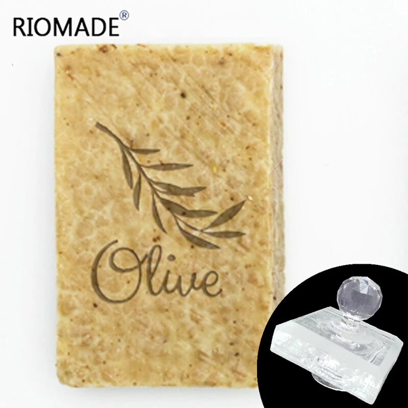 Мыло оливковое RioMADE, штамп с ручкой, цвет: Stamp With Handle
