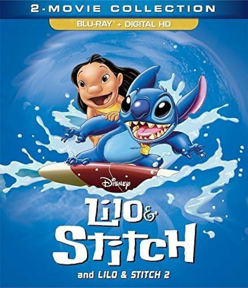 Лило и Стич 1+2 Blu-ray (блю рей) мультфильмы Дисней