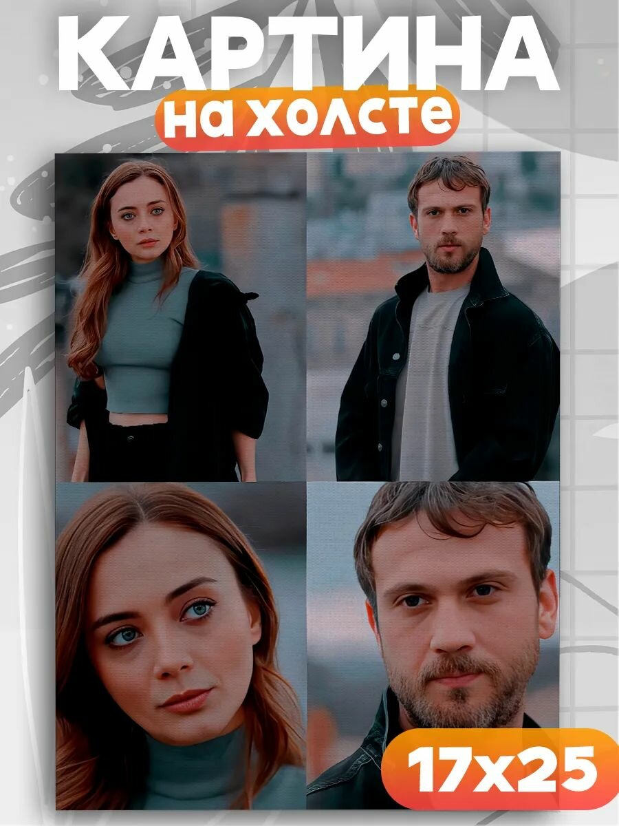Картина на стену турецкий сериал Чукур, на подрамнике, 1шт, 25х17 размер.
