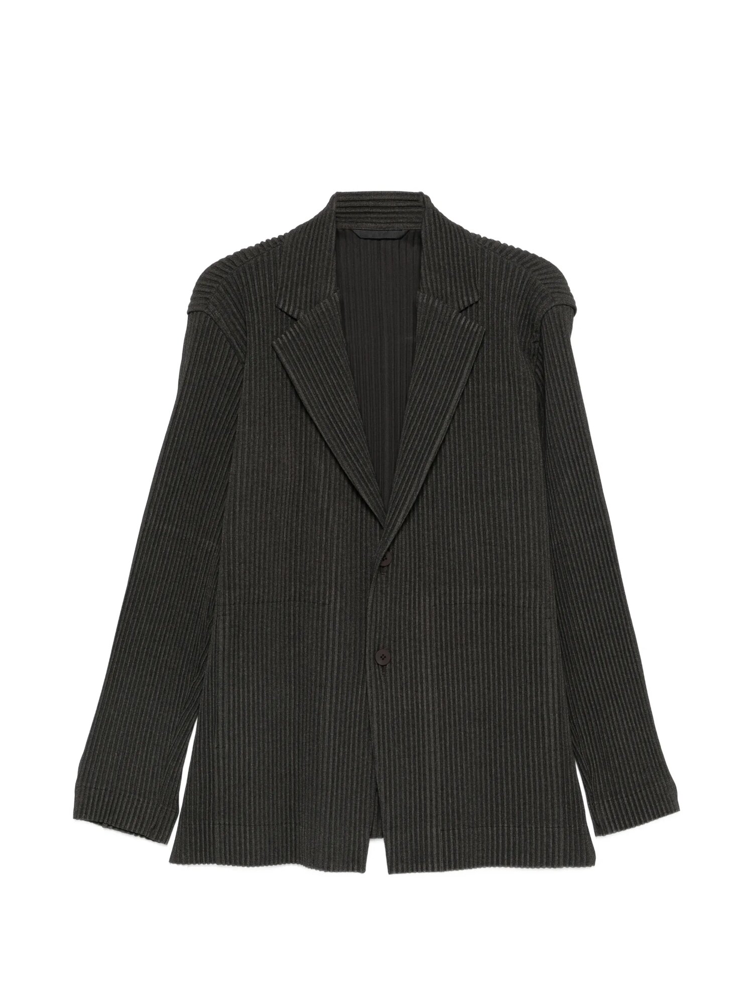 Пиджак Pleated single-breasted blazer