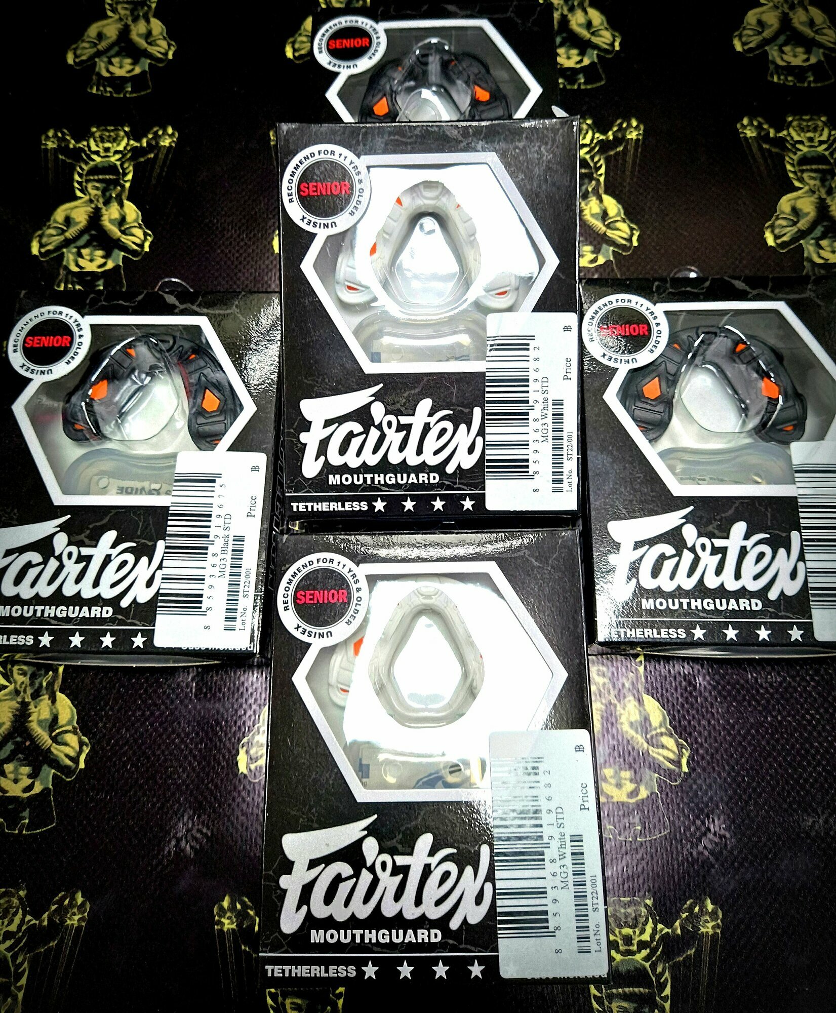 Капа боксерская Fairtex MG3 (Белая)