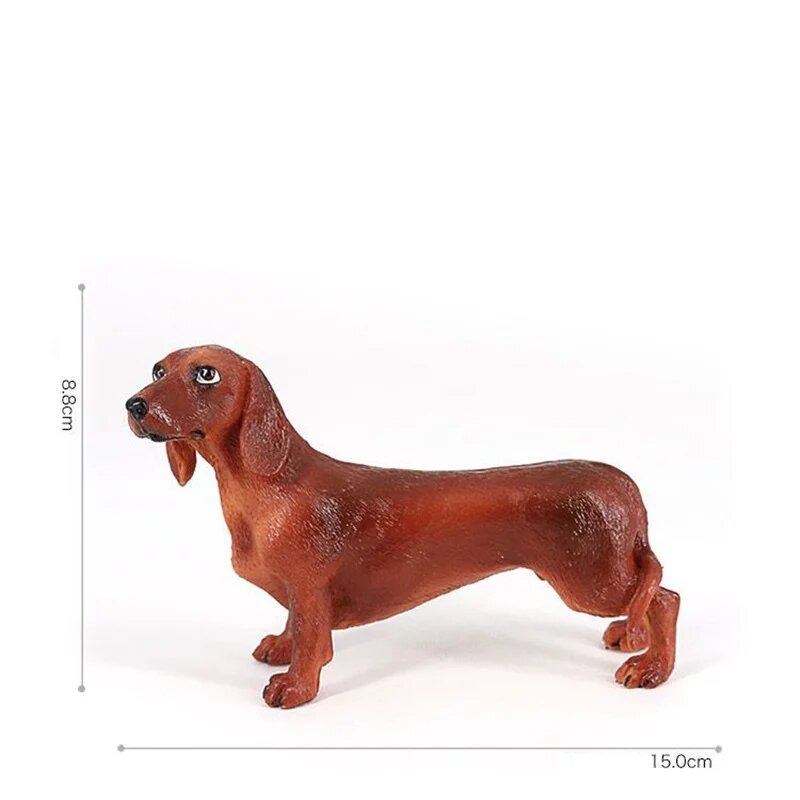 Модель собаки таксы animal figures-a1 — фото 1