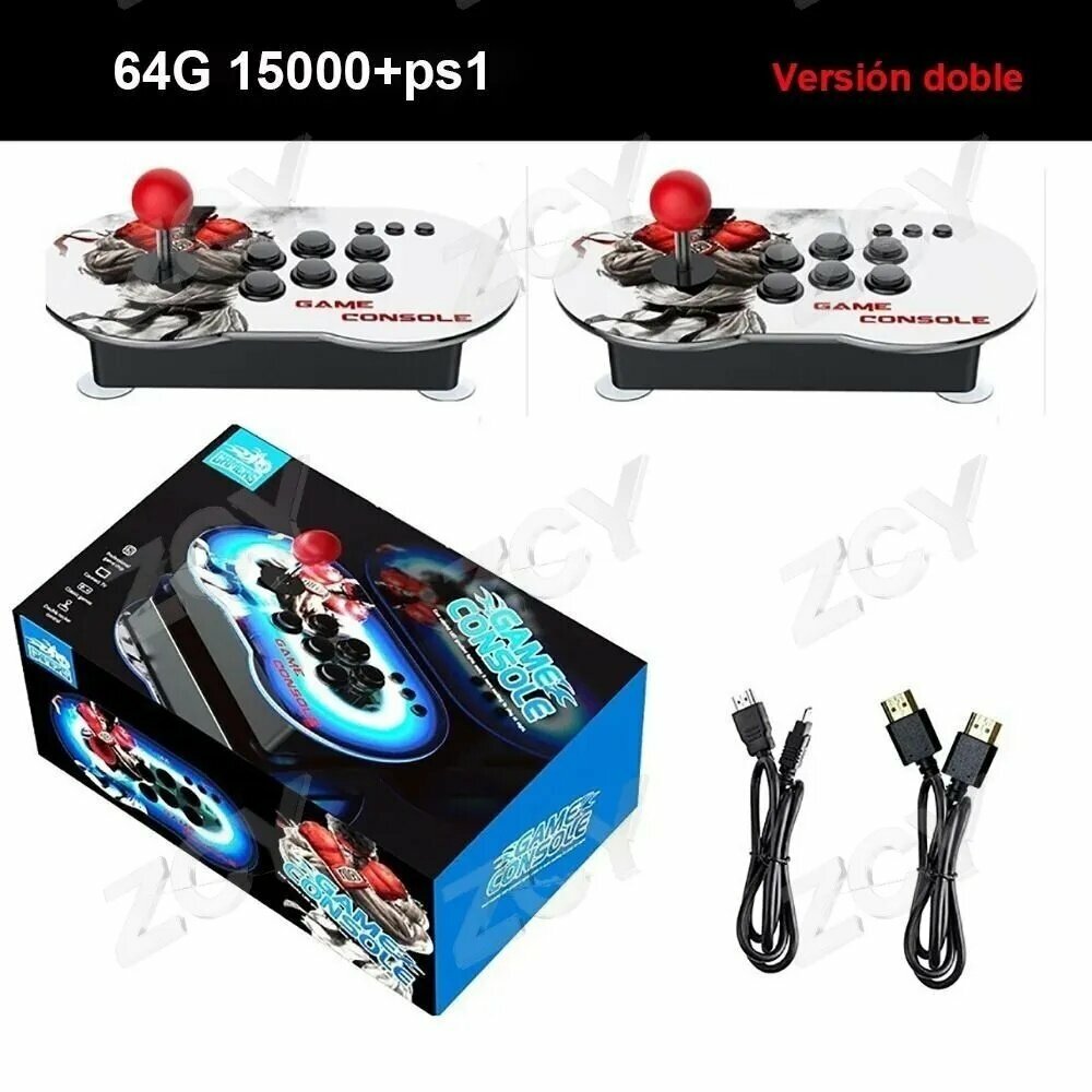 Retro Gaming Console Box MT6 Двухсистемная Ретро-аркада С Джойстиком и 15000 Культовых Игр