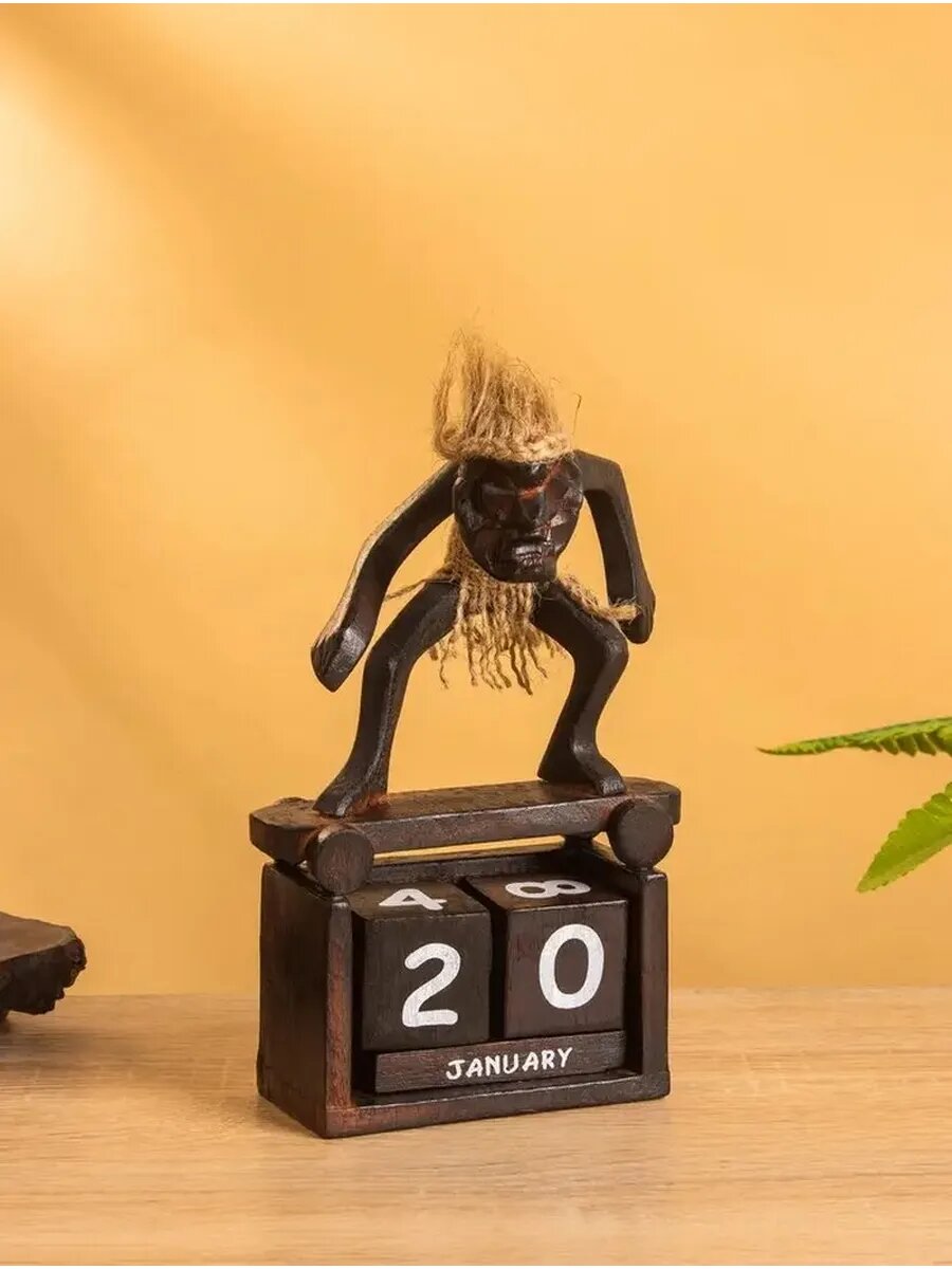 Вечный деревянный календарь «Абориген»