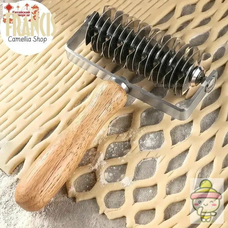 Ролик для теста из нержавеющей стали бронзового цвета 13.5x6.5 см 1 шт