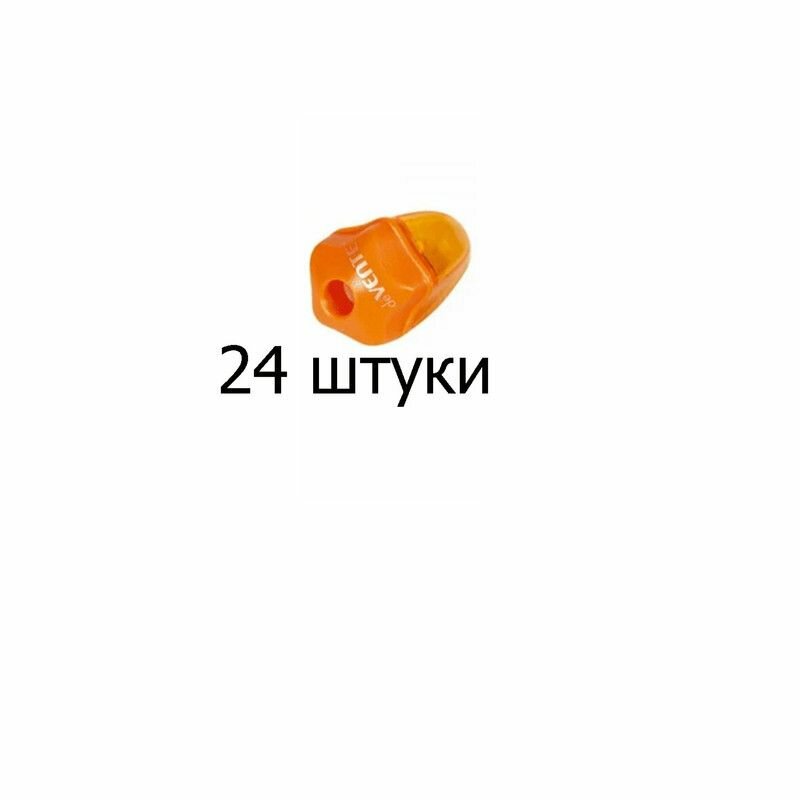 DeVENTE Точилка пластиковая Pastel с контейнером 1 отв, 24 шт.