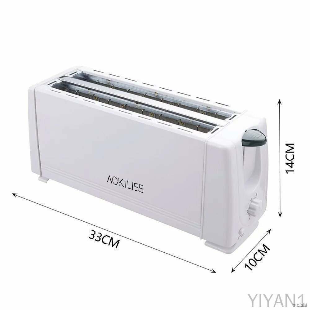 Тостер mzm-20260323120147987 1200 Вт тостов - 4, белый