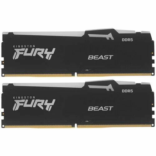 Оперативная память UDIMM Kingston FURY Beast Black RGB (KF560C36BBE2AK2-32) 32 ГБ - DDR5, 16 ГБ х 2 шт, 6000 МГц, PC48000