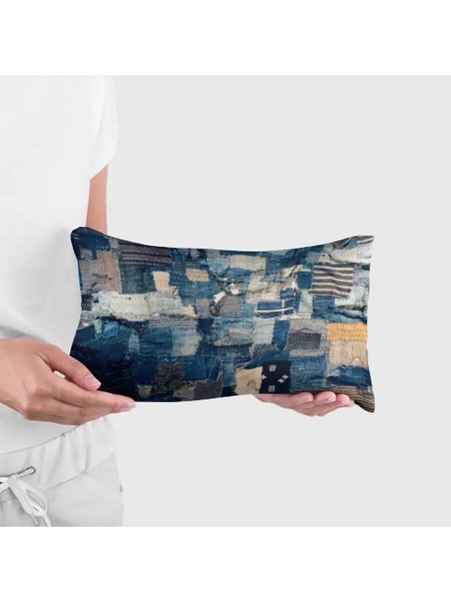Patchwork Jeans Осень Зима 2023 Подушка — фото 1