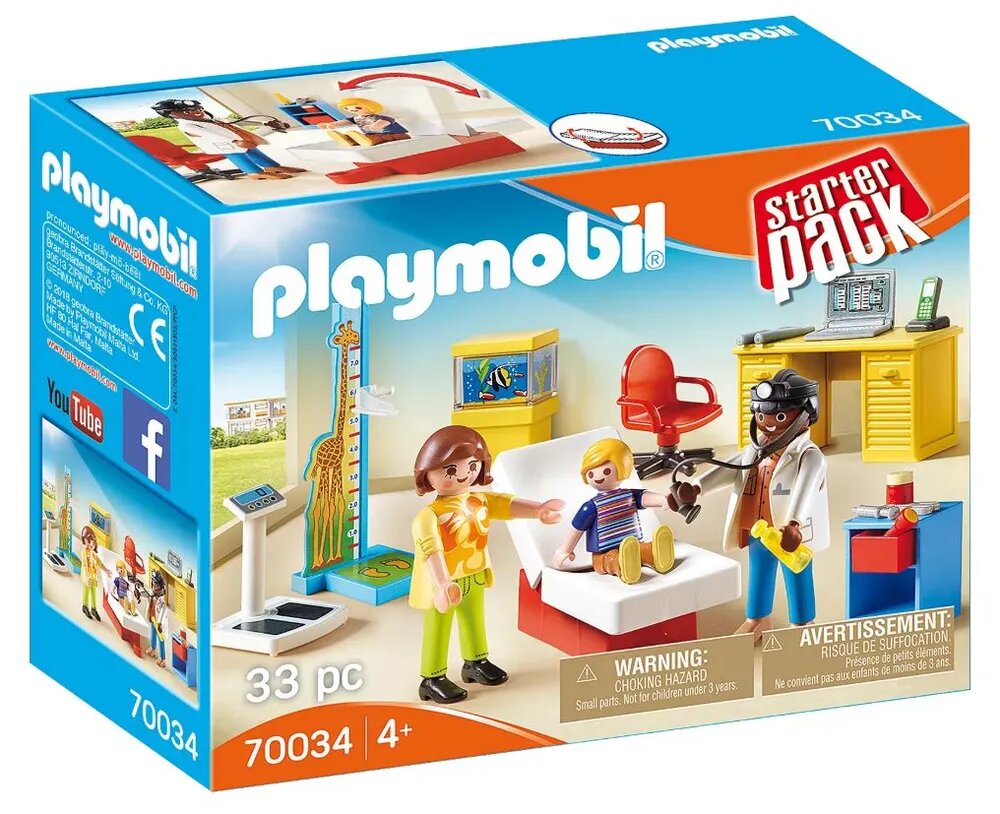 Playmobil-Мир Моби: Кабинет педиатра-70034