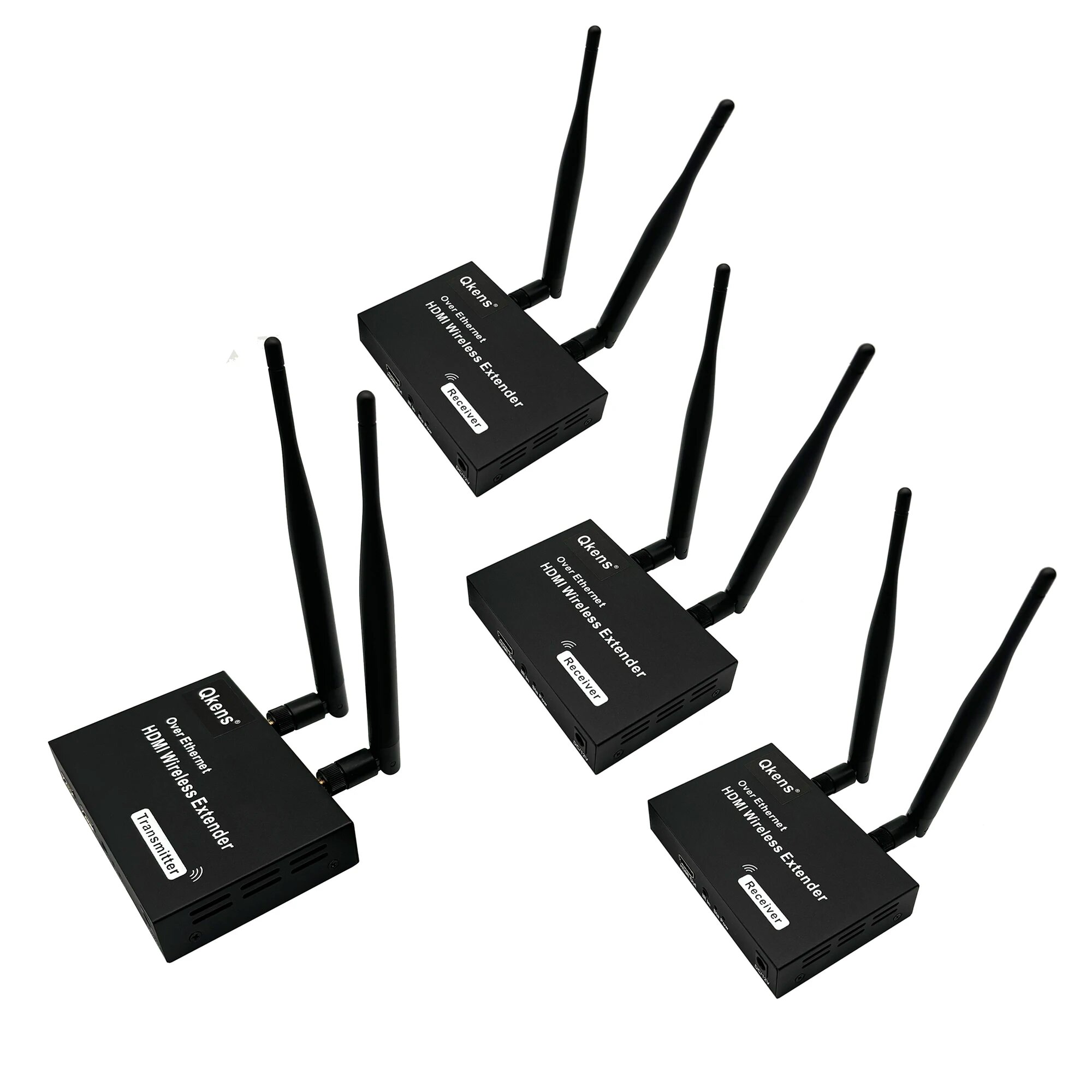 Беспроводной HDMI-удлинитель 200м 1080P 1TX 2RX Европейская вилка (EU Plug), 1 TX and 3 RX