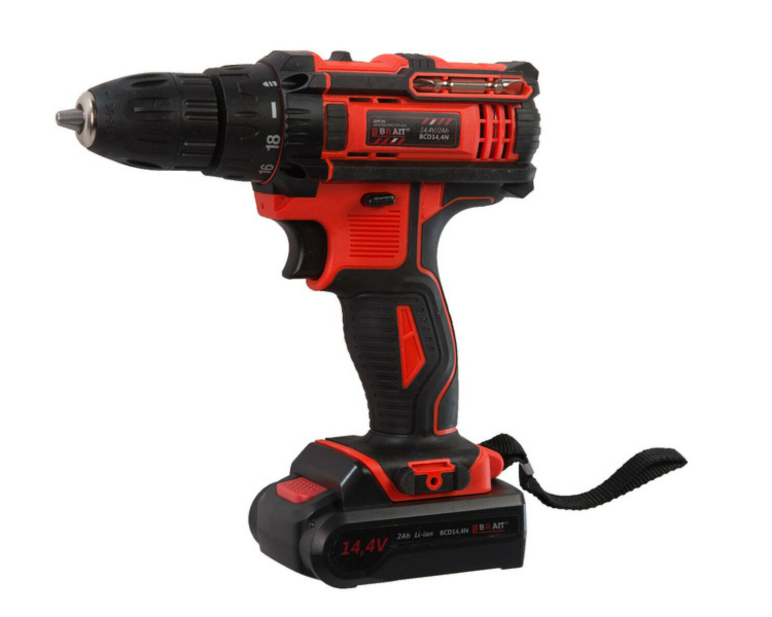 Дрель BRAIT аккумуляторная BCD14.4N 2.2кг кейс
