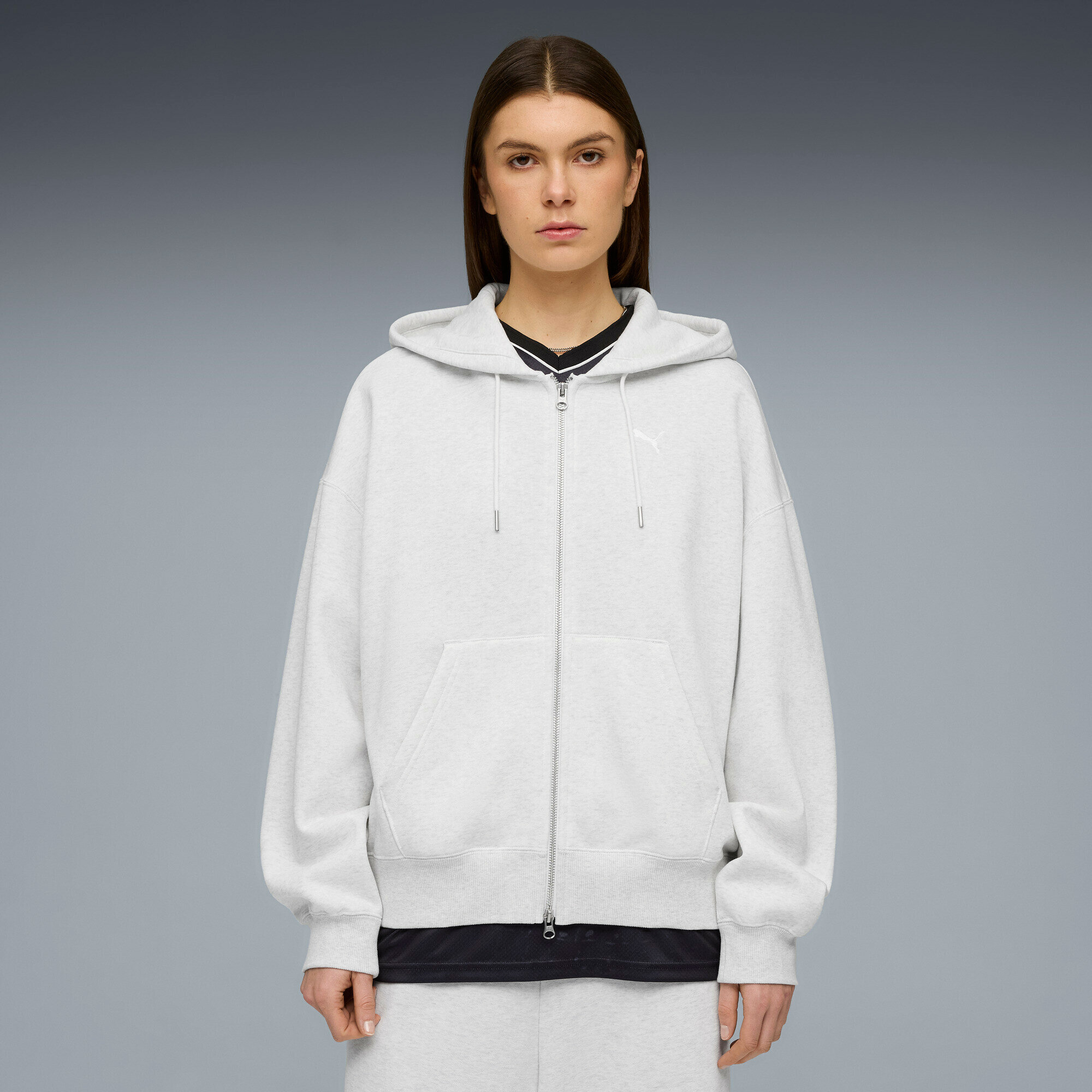 Толстовка PUMA ESS FZ Oversized Hoodie
