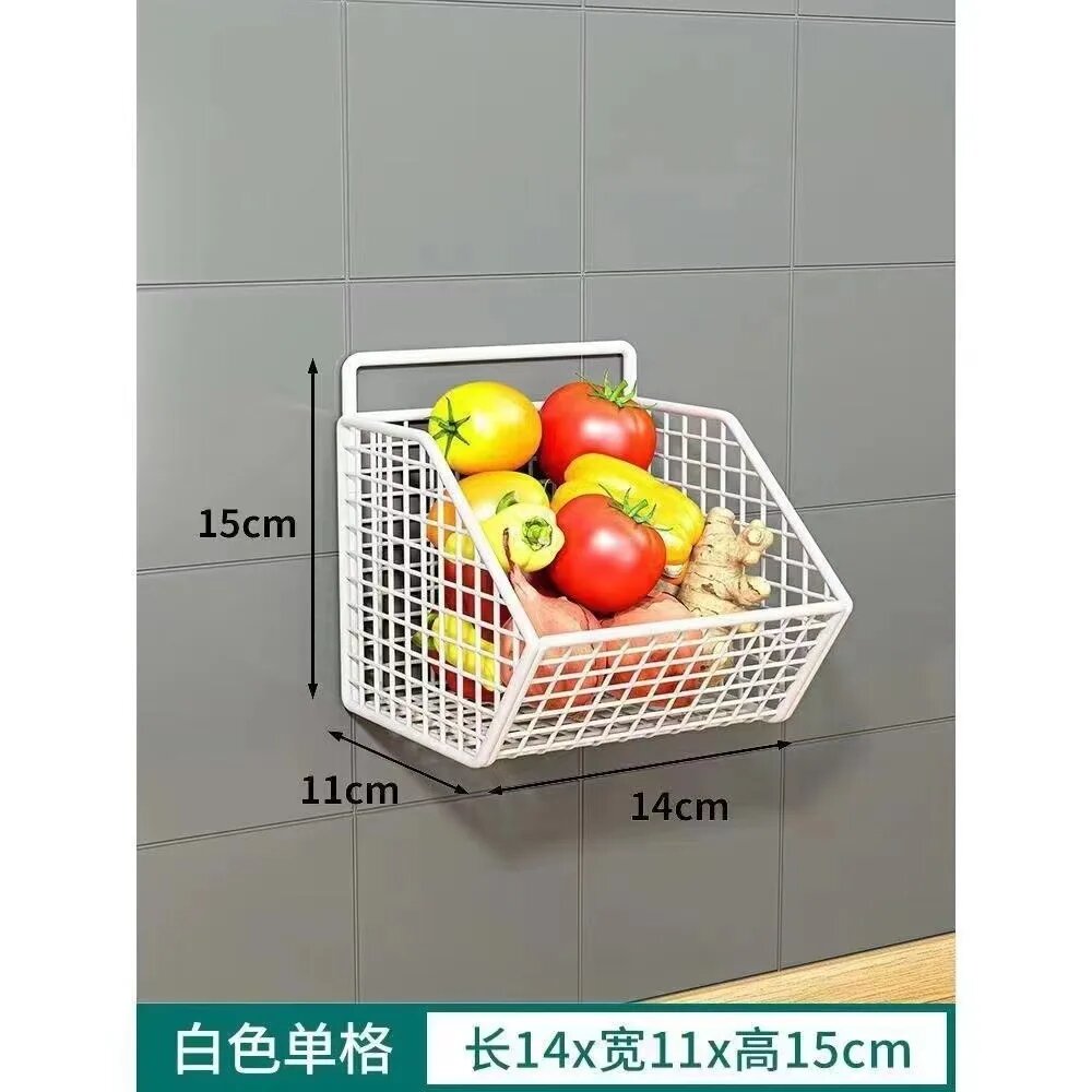 Настенная корзина для зелени AOBT из нержавеющей стали White 1 Grid