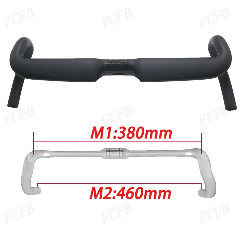Карбоновый руль Toray Carbon T1000 черный 31,8 мм 360/380/400/420 мм M1 380mm