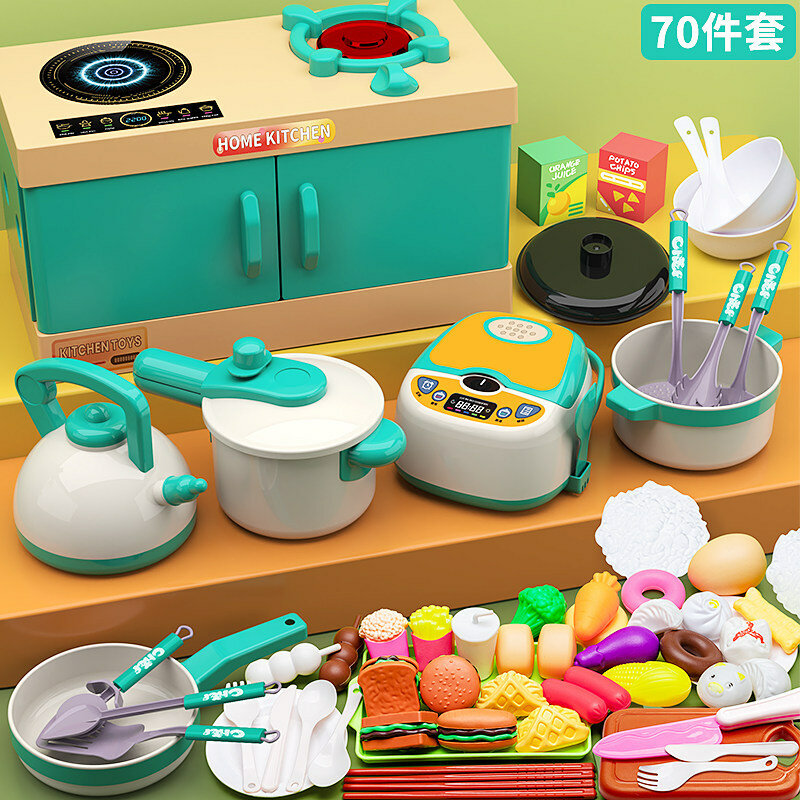 Игровой набор для детей, симуляция кухни, обучающие игрушки для девочек, набор для резки фруктов, веселье для мальчиков 3-6 лет