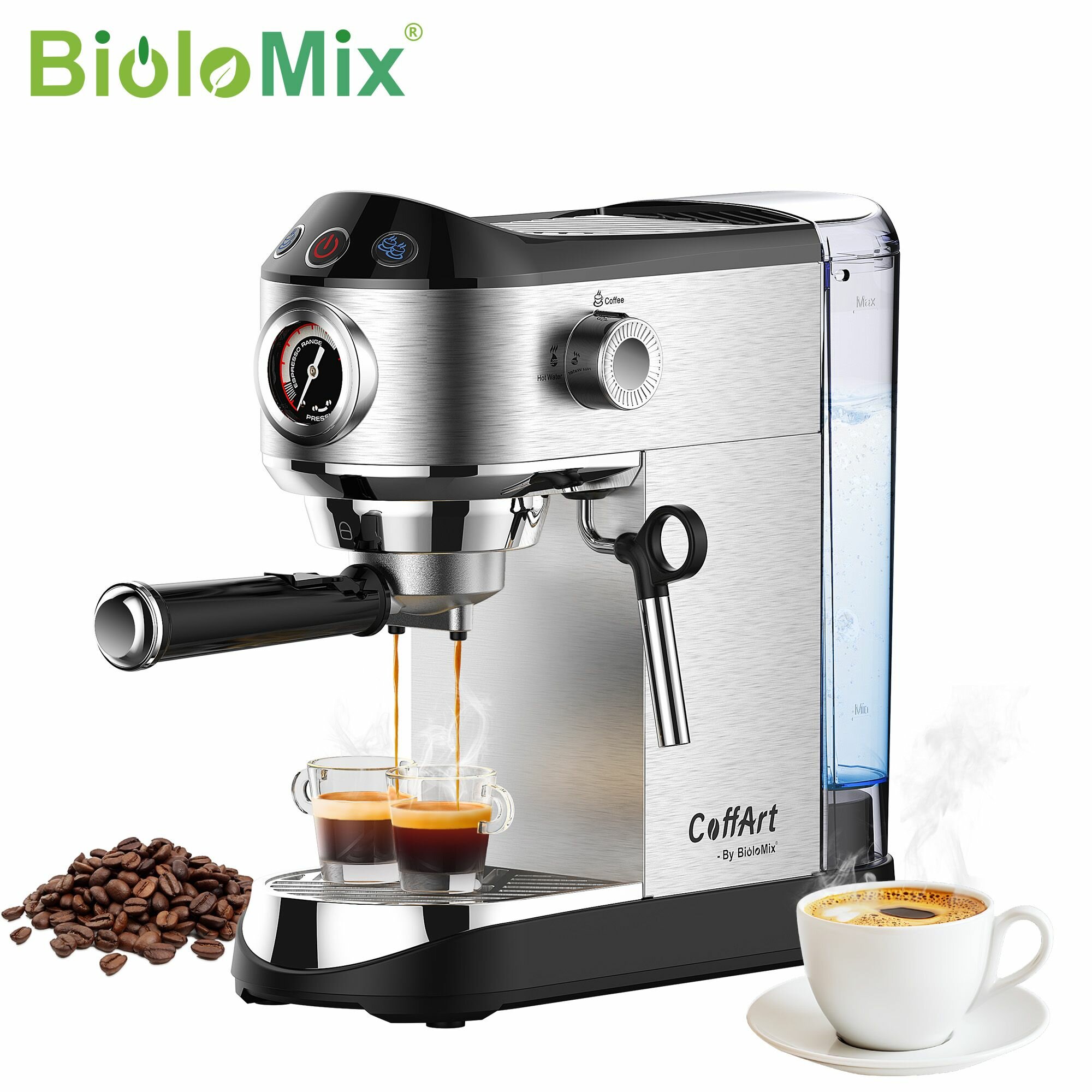 BioloMix Профессиональная кофемашина CM7008N, серый