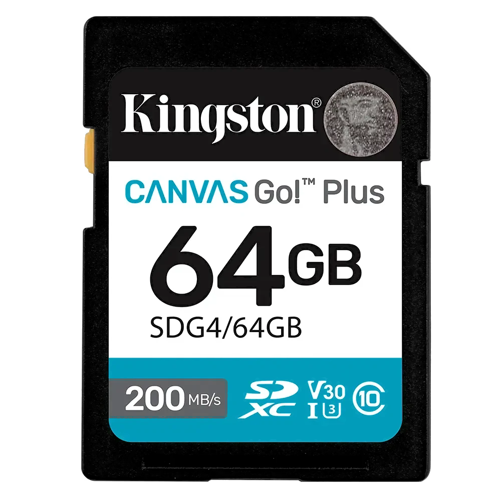 Флеш карта SDXC 64GB Kingston SDG4/64GB Canvas Go! Plus V30 w/o adapter