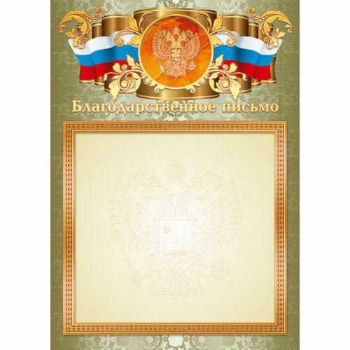Благодарственное письмо премиум
