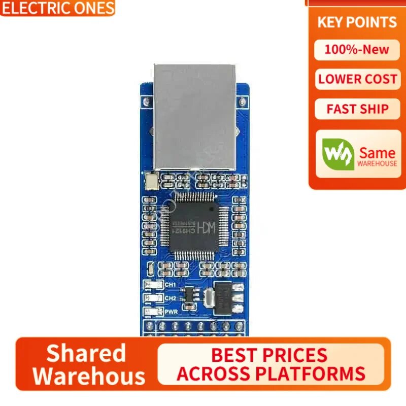 Waveshare 2-канальный конвертер UART в Ethernet