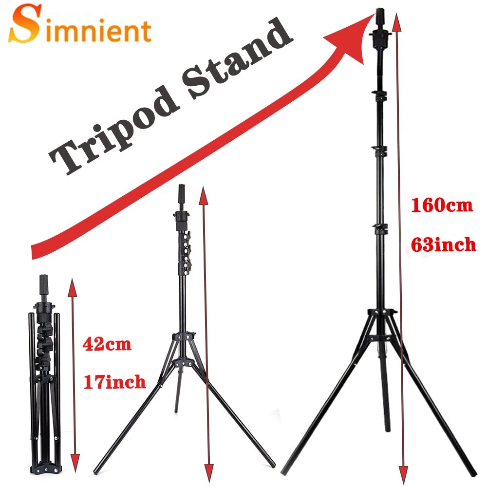 Подставка для парика Simnient, металлическая, регулируемая, 160 см 160cm Black