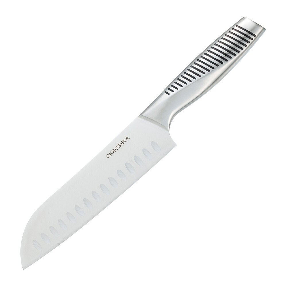 OKROSHKA OK212S-SN Нож сантоку okroshka васаби, лезвие 17,2 см