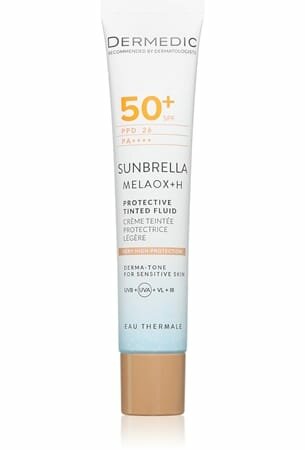 Средство солнцезащитное dermedic sunbrella protective tinted fluid, spf 50, 40 мл, тонирующий