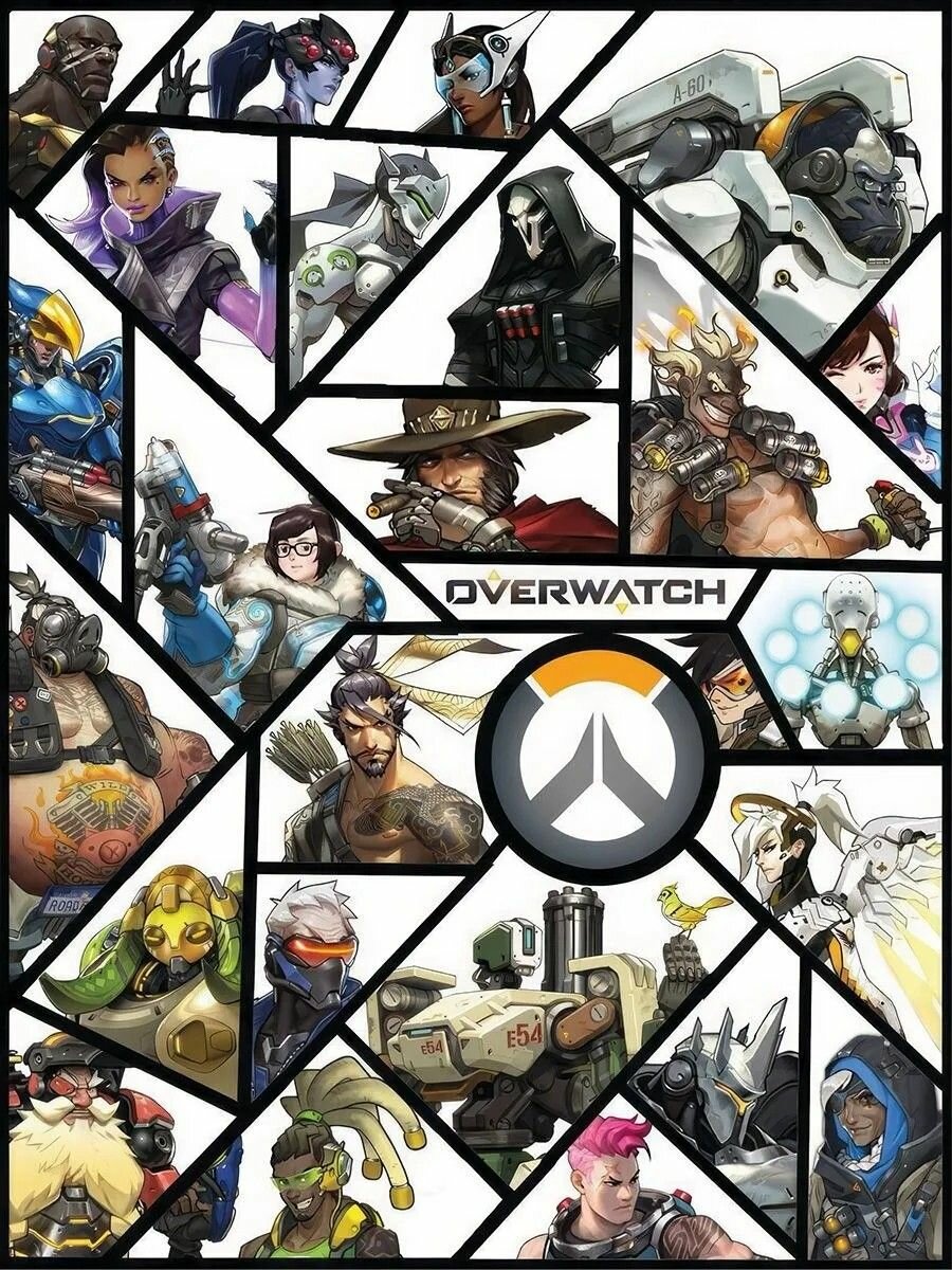 Постер для интерьера на стену (40х50 см). Игра Overwatch