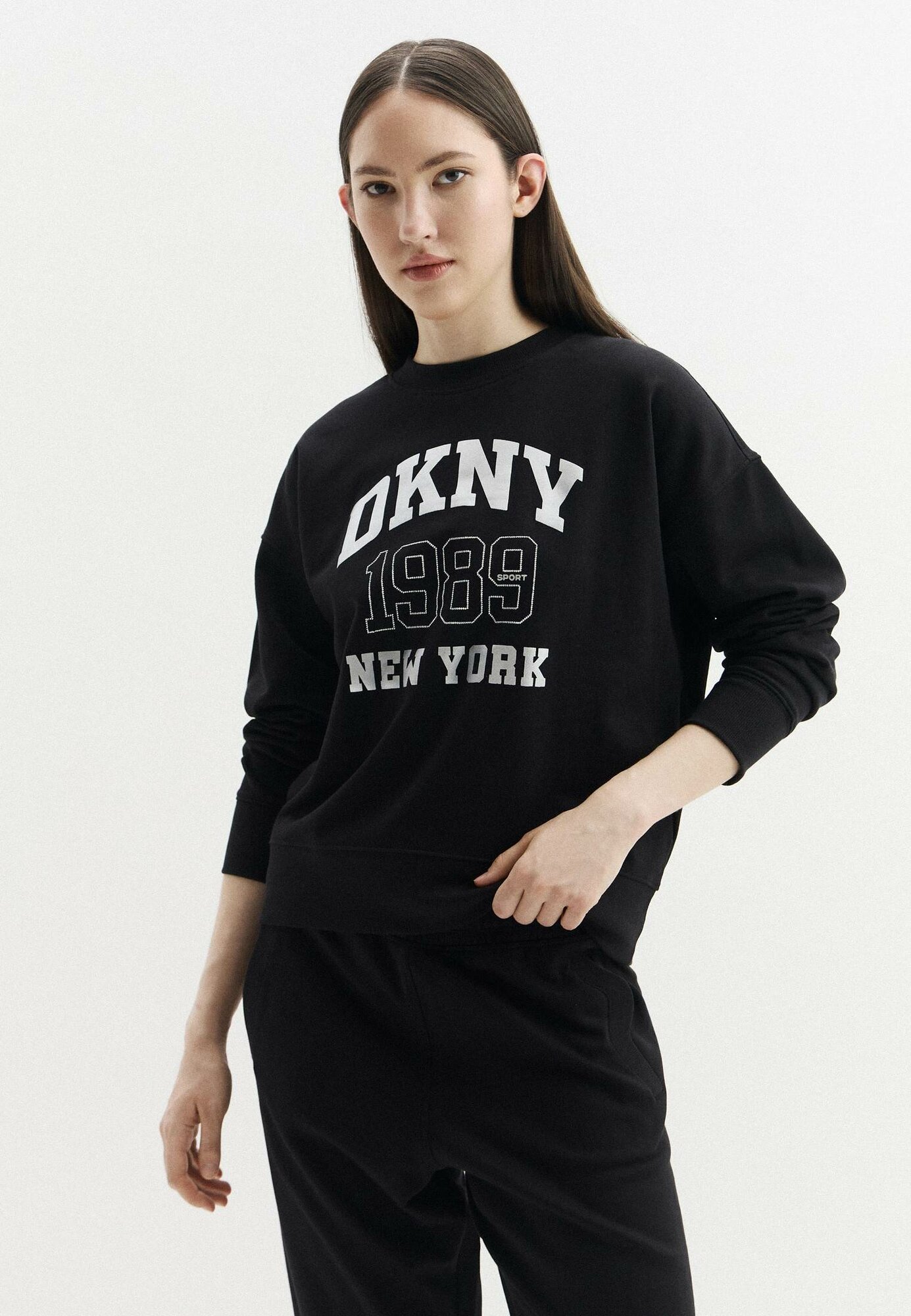 Толстовка DKNY, размер XS, , черный