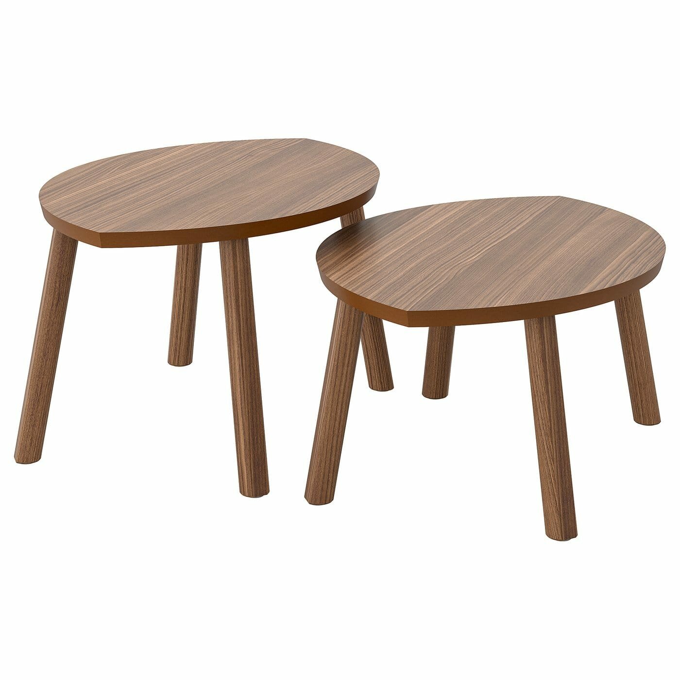 Журнальный стол IKEA STOCKHOLM, ореховый, 2 шт. 102.397.13