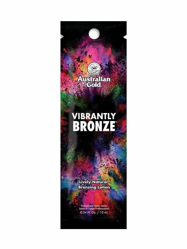 Australian Gold Vibrantly Bronze лосьон для загара с натуральным бронзирующим комплексом, саше 10 мл