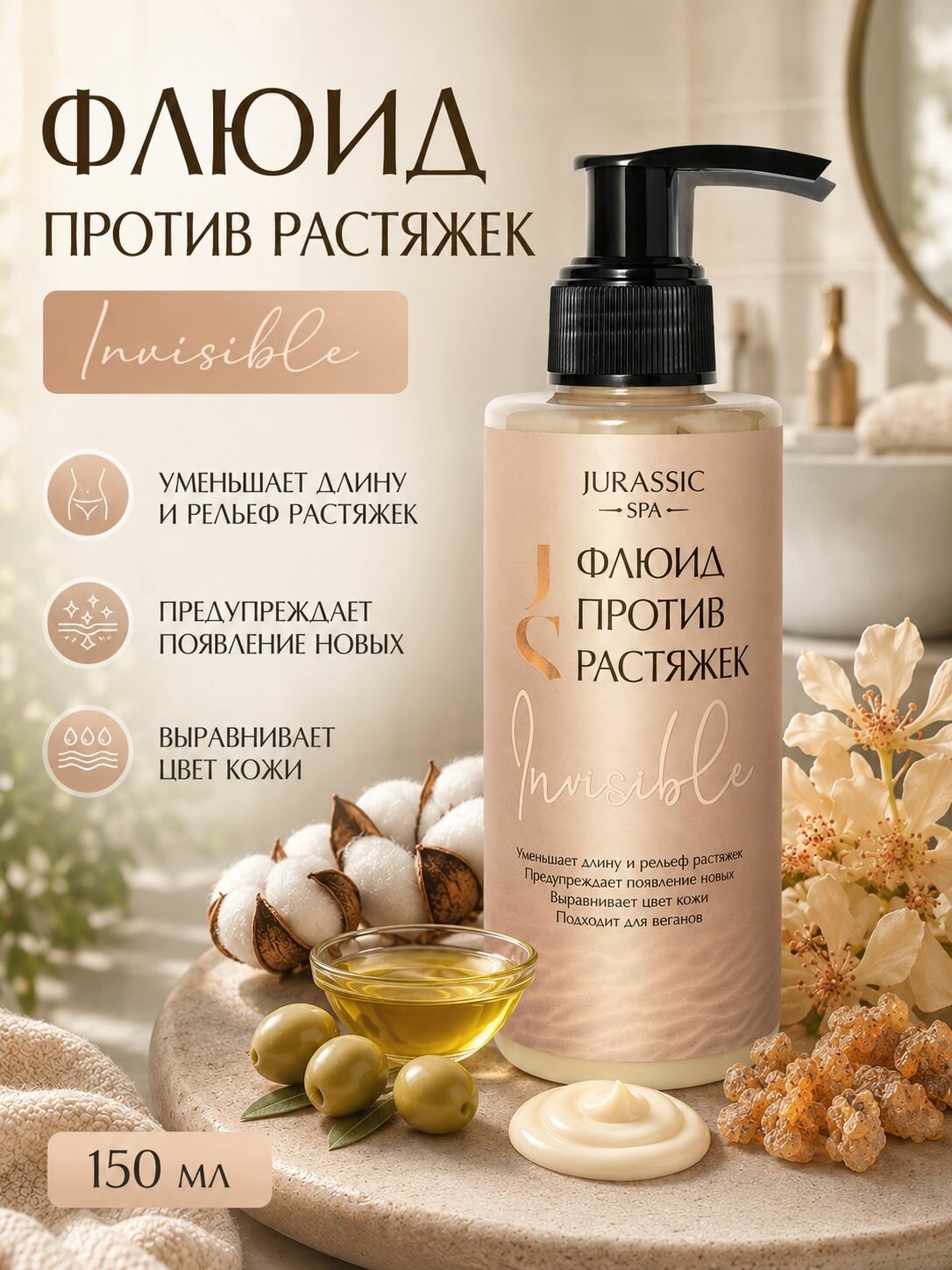 Флюид против растяжек, 150 мл. Jurassic Spa