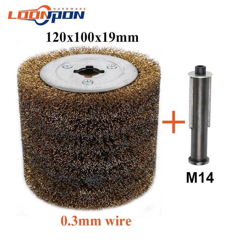 Точильный брусок Loonpon из нержавеющей стали 0.3mm Wire Brush-M14